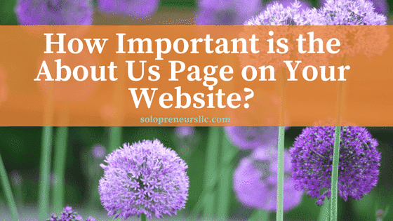 How Important is the About Us Page on Your Website? | Solopreneur Solutions